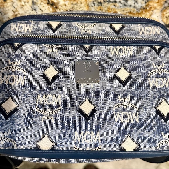 MCM | Bags | Euc Authentic Mcm Klassik Denim Crossbody Bag | Poshmark